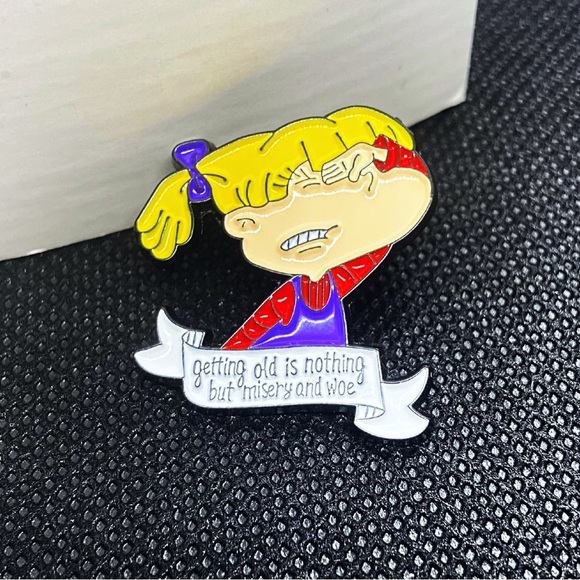 Nickelodeon | Jewelry | Pin Angelica Rugrats Classic Nickelodeon Vintage 9s Kid Cartoon Funny ...